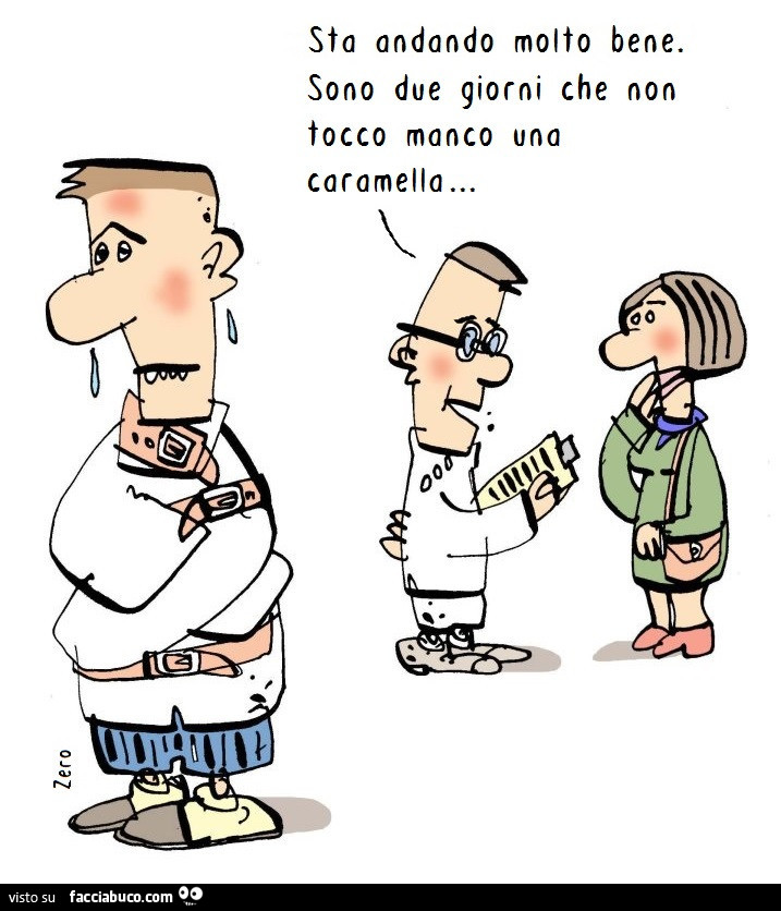 Sta andando molto bene. Sono due giorni che non tocco manco una ...