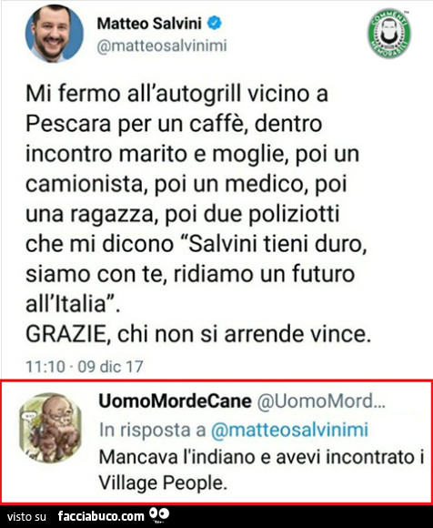 Tutti i meme su Matteo Salvini - Facciabuco.com