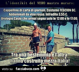 Tutti i meme sui Muratori - Facciabuco.com