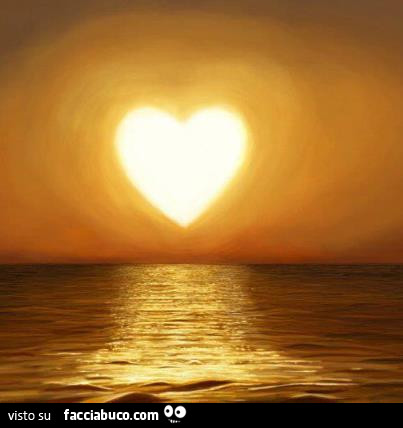 Alba con cuore al posto del sole - Facciabuco.com