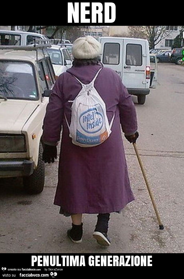 Tutti i meme sugli Anziani - Facciabuco.com