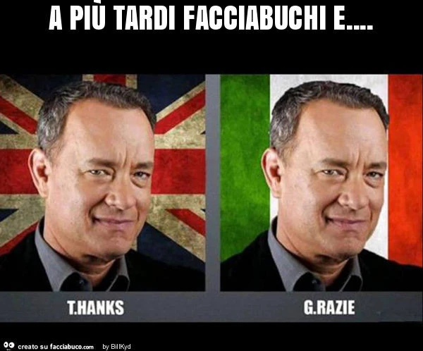 A più tardi facciabuchi e - Facciabuco.com