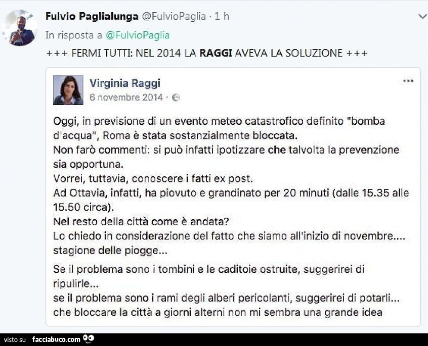 Tutti i meme su Virginia Raggi - Facciabuco.com